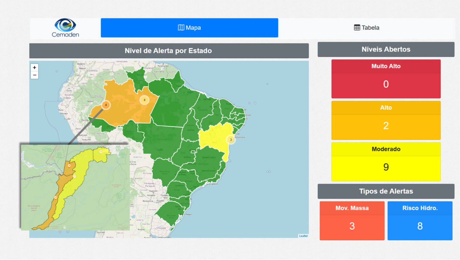 Mapas Interativos do Cemaden: Ciência Aplicada na Prevenção de ...